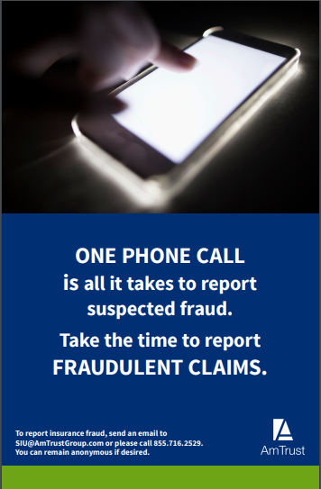 Workers' Comp Fraud Posters | AmTrust Insurance